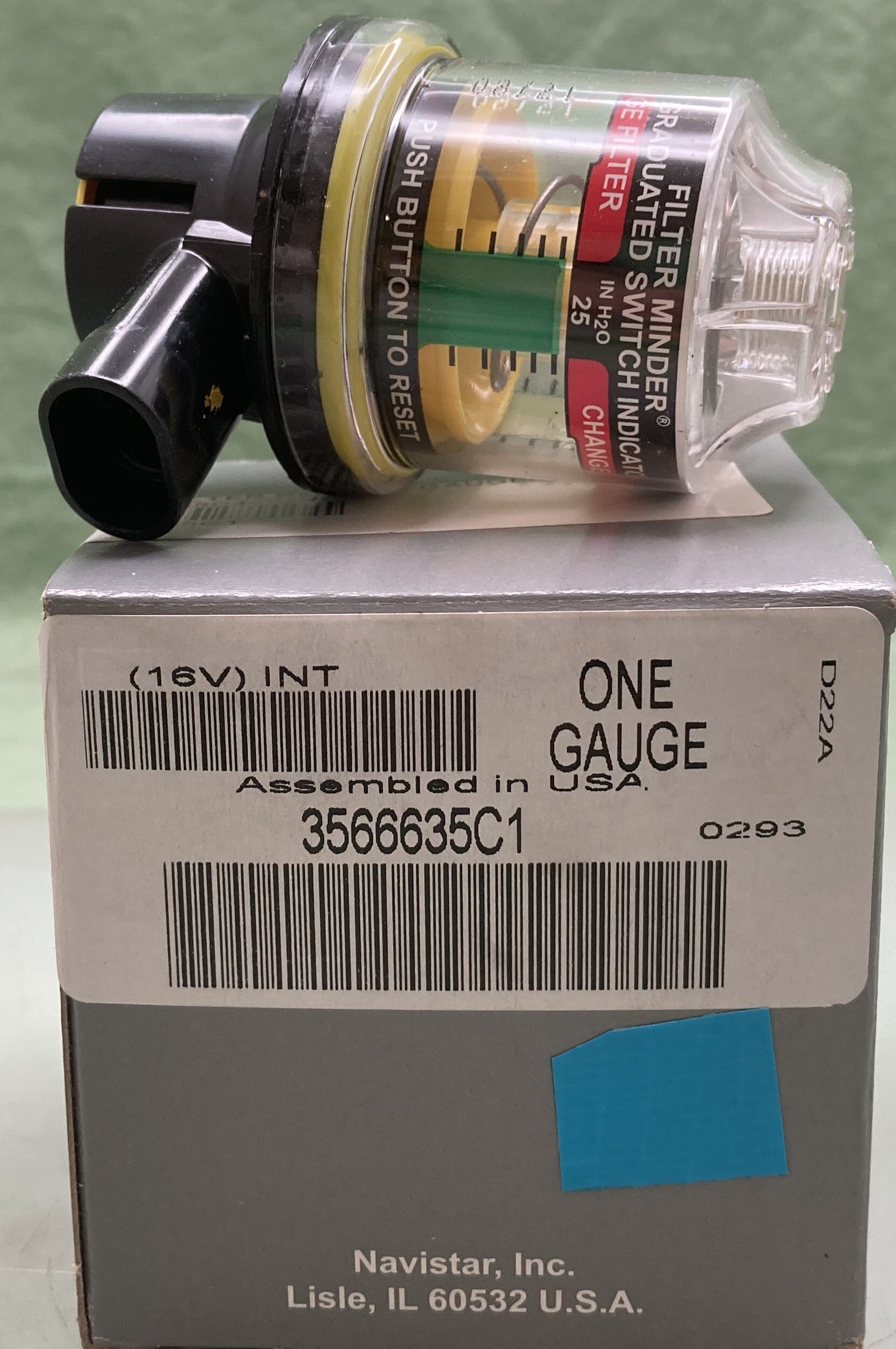 New Genuine International 3566635C1 Gauge Air Cleaner Indicator Filter ...